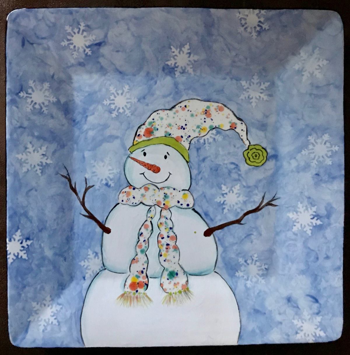 Tim McPhersonSnowman | Creative Arts Studios Royal Oak Pottery Painting